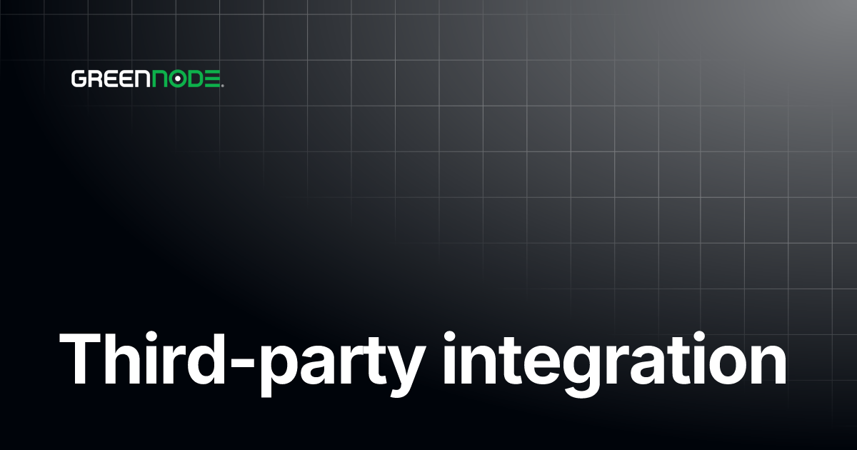 Third-party integration | VNG Cloud docs