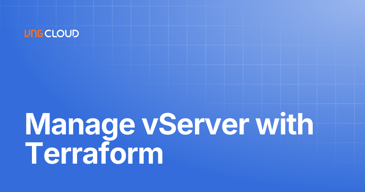 Manage vServer with Terraform | VNG Cloud docs